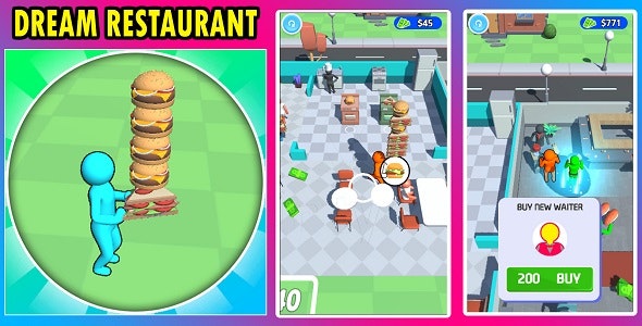 Dream Restaurant Hotel 3D Game Unity Source Code | CodeCan