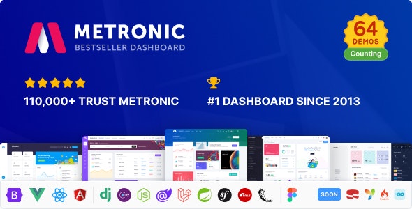 Metronic Tailwind Bootstrap React Nextjs Vue Angular Laravel